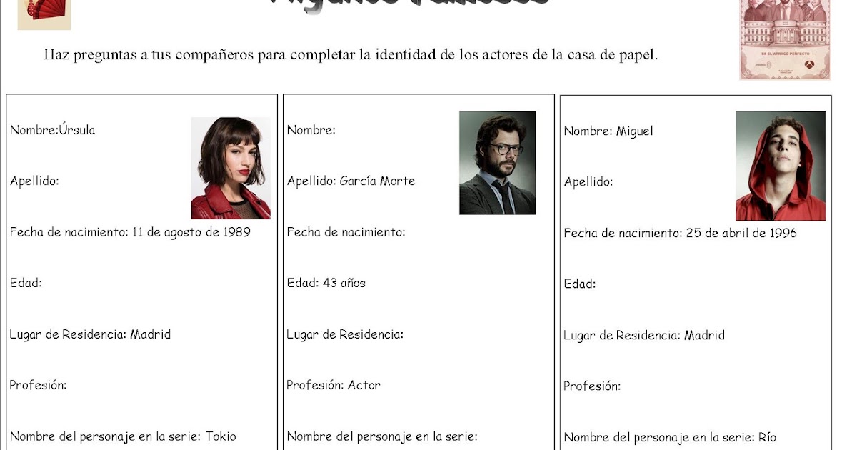 ¡Todos adictos al español!: Casa de papel et révisions