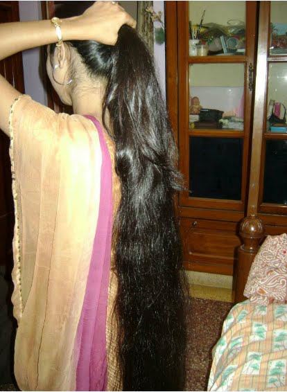 Indian Very Long Hair Women