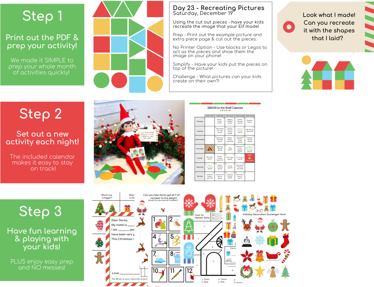The Elf on the Shelf Daily Activity Kit You Need to Take the Stress Out ...
