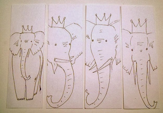 An Elephant a Day 2.0: Elephant No. 31: Bookmarks