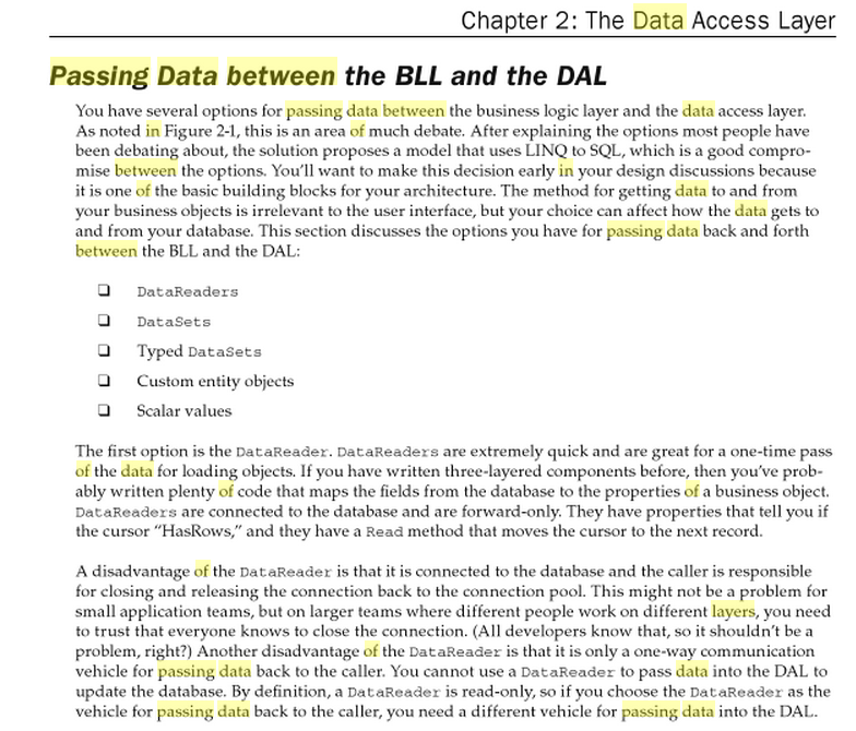 Dot net Question and Answers: Four ways of passing data between layers