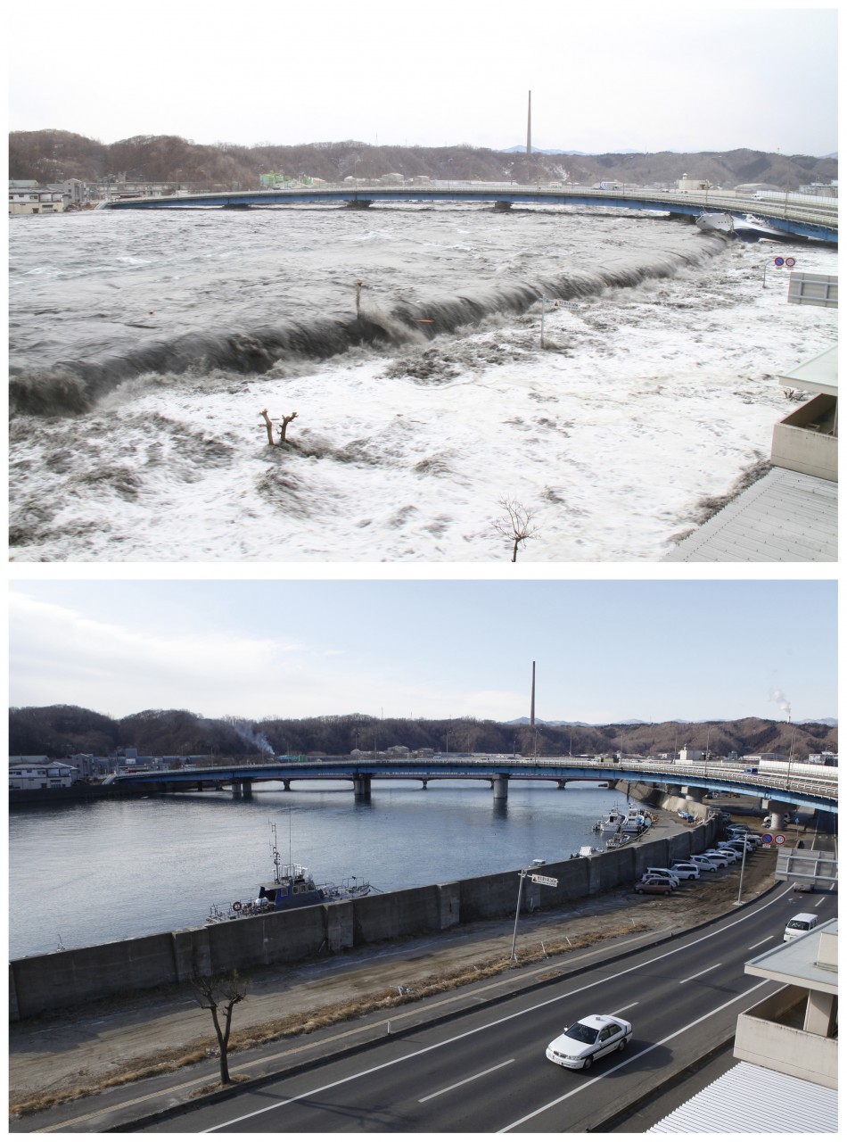 JAPAN BEFORE AND AFTER TSUNAMI - Omygad!