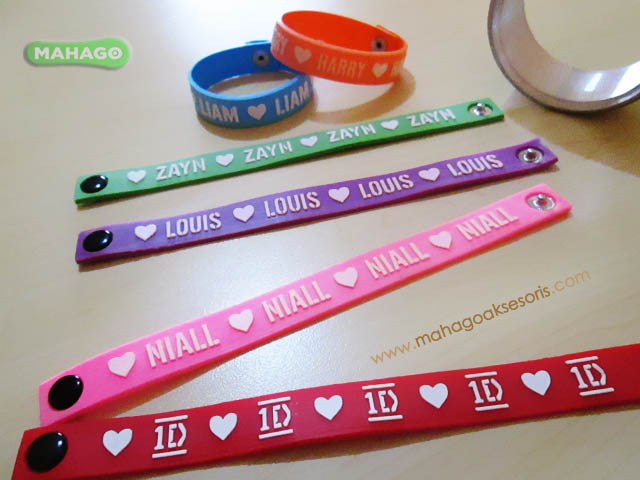 gelang wristband 1D one direction name set (kancing) ~ gelang wristband ...