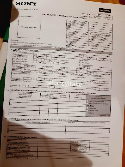 Walk-In Interview Sony EMCS (Malaysia) Sdn. Bhd. - Hansyitake's