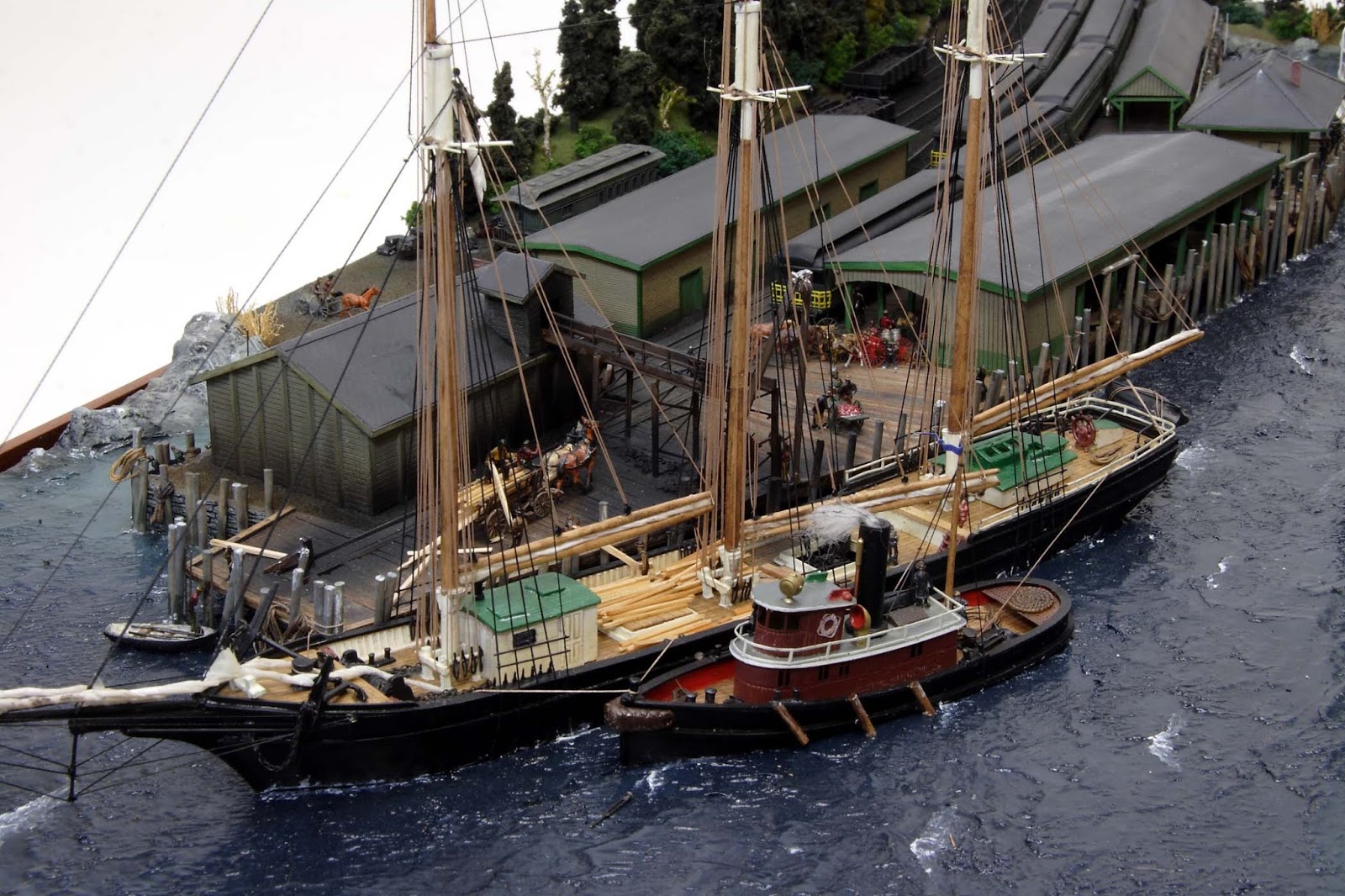 USMRR Aquia Line and other Model Railroad Adventures: Maine Harbor Dioramas