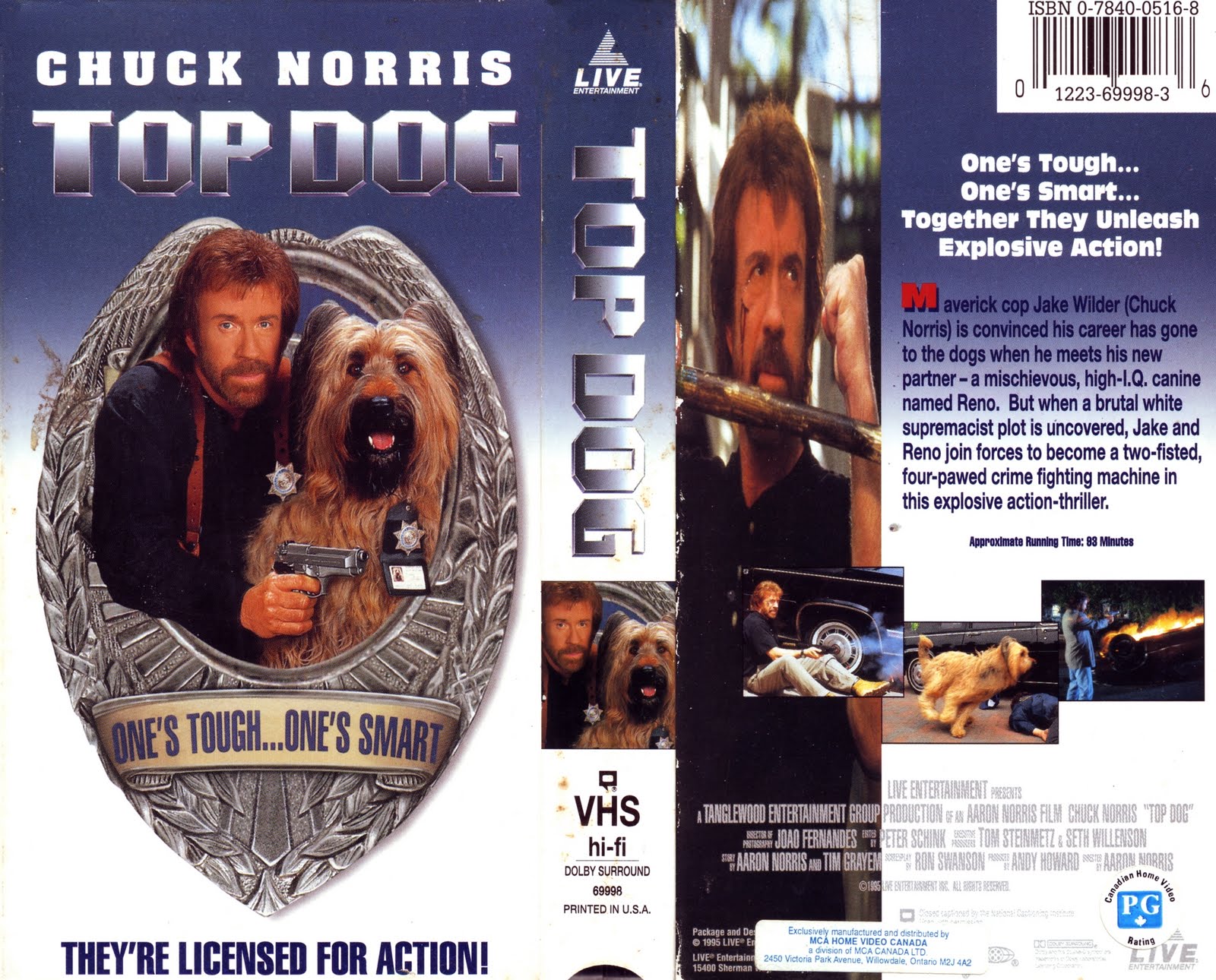 VHS Cover Scans: Top Dog (1995)