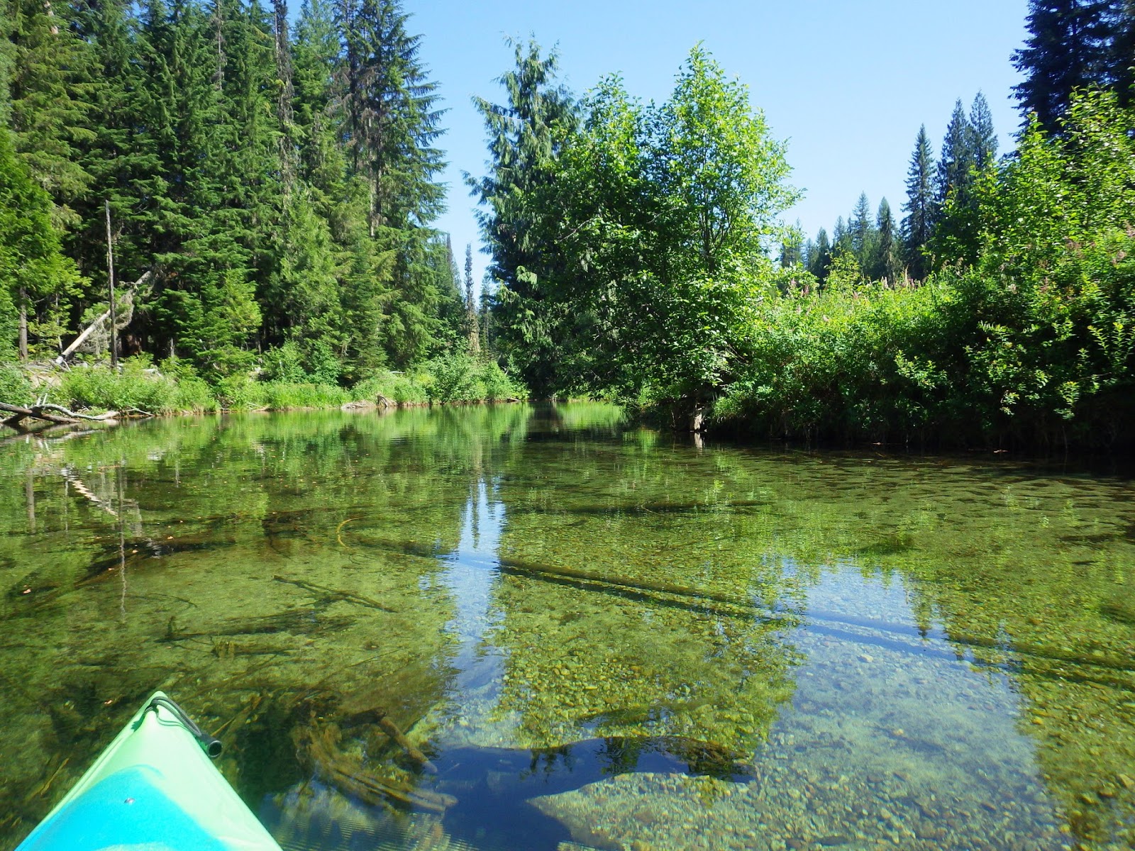 Dave'n'Kathy's Vagabond Blog: Paddling the Thorofare to Upper Priest Lake