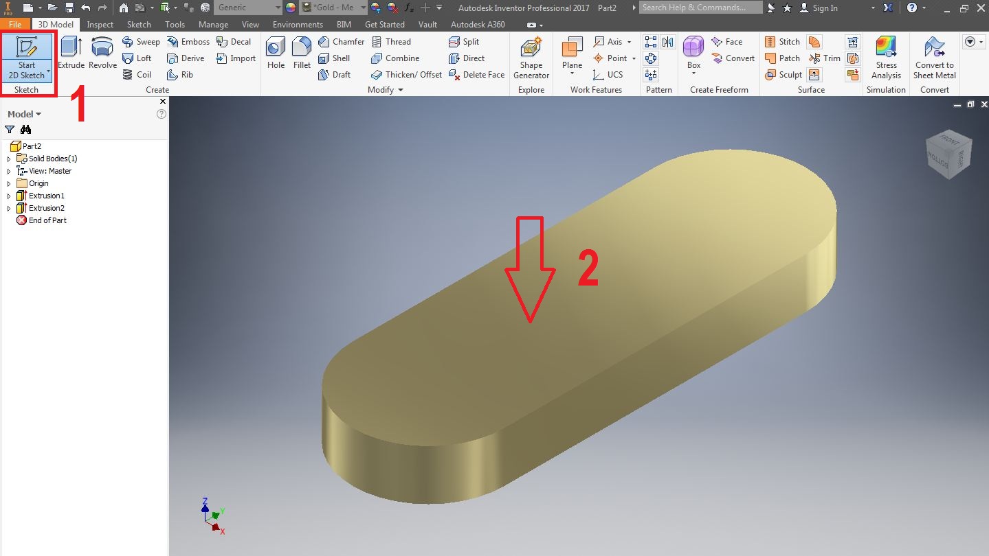 TUTORIAL GAMBAR 3D AUTODESK INVENTOR UNTUK PEMULA