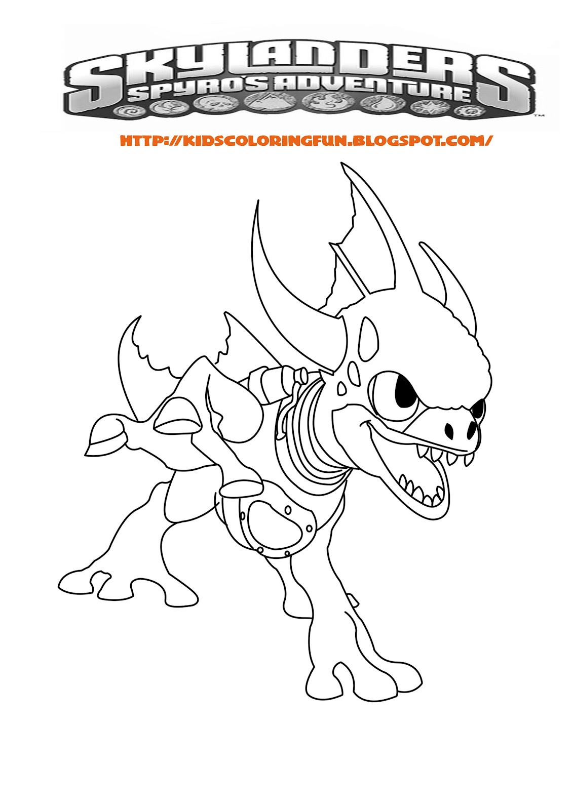 1000+ images about Skylanders Coloring Pages on Pinterest | Drawings ...