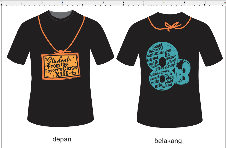 Populer 20+ Desain Kaos Kelas Smp Depan Belakang, Warna Kaos