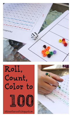 Kitchen Floor Crafts: Roll, Count, Color to 100