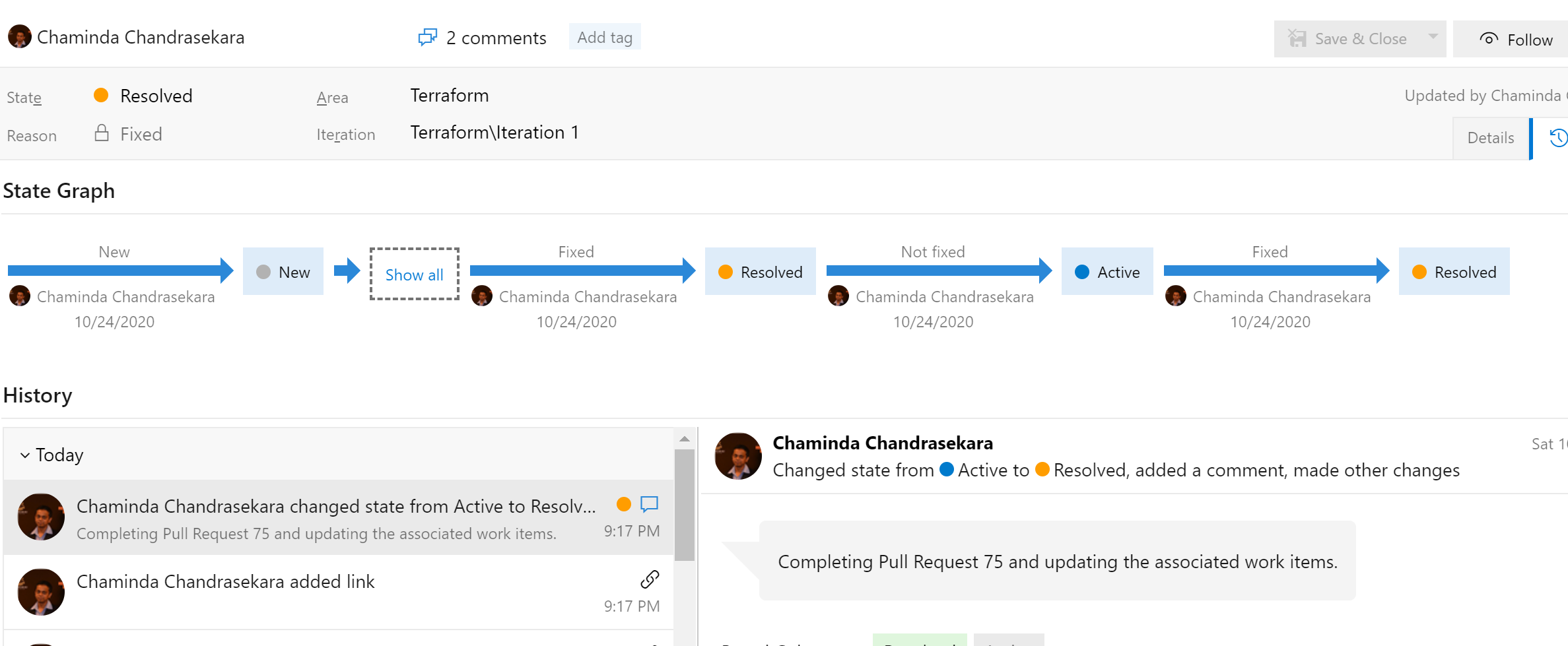 Chaminda's DevOps Journey with MSFT: Set Work Item State on Pull ...