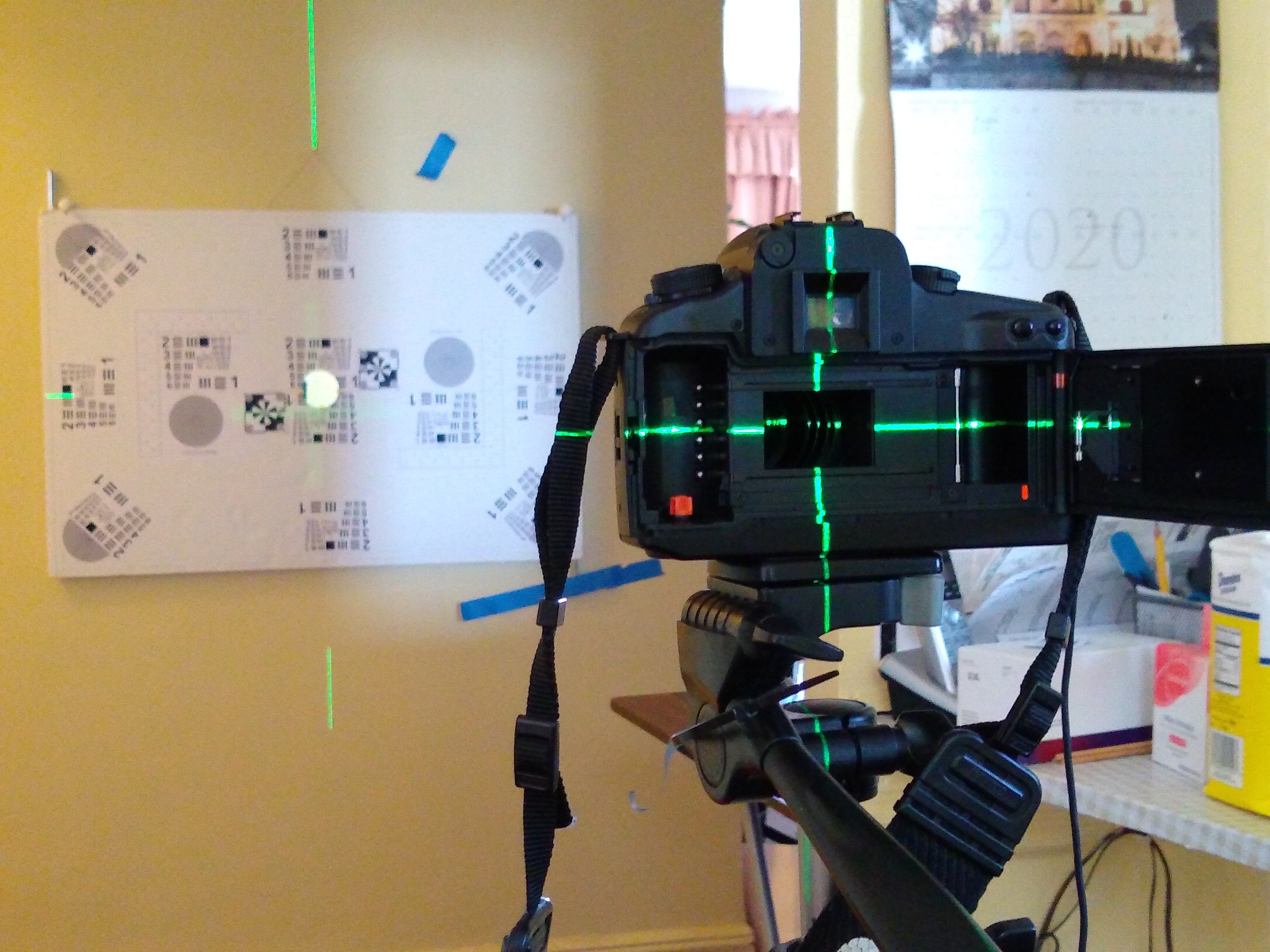 How to align camera with the chart