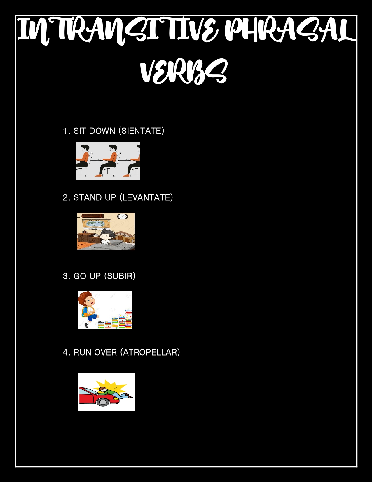 INTRANSITIVE PHRASAL VERBS