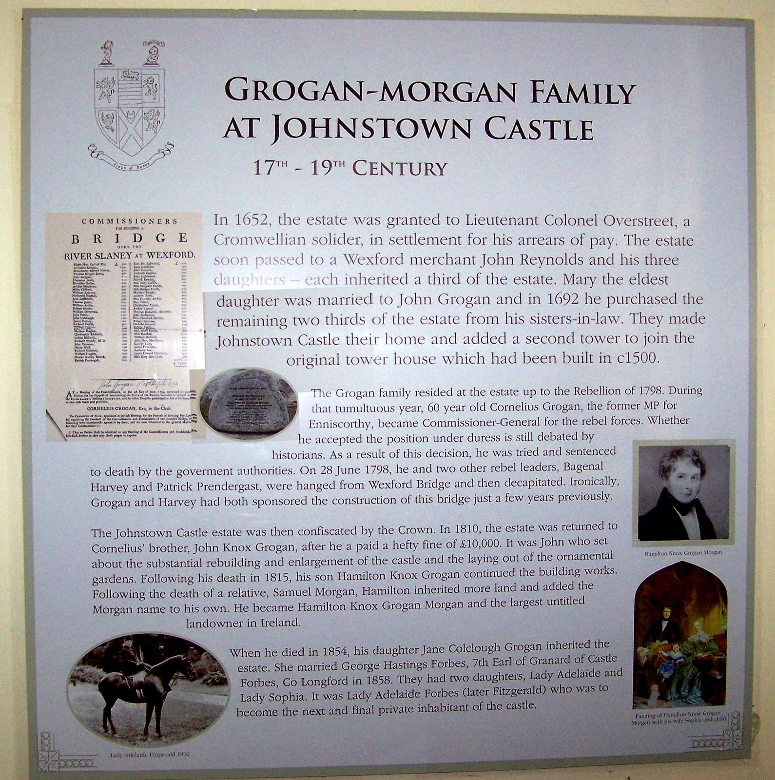 Irish Heraldry: Heraldry at Johnstown Castle, Co Wexford