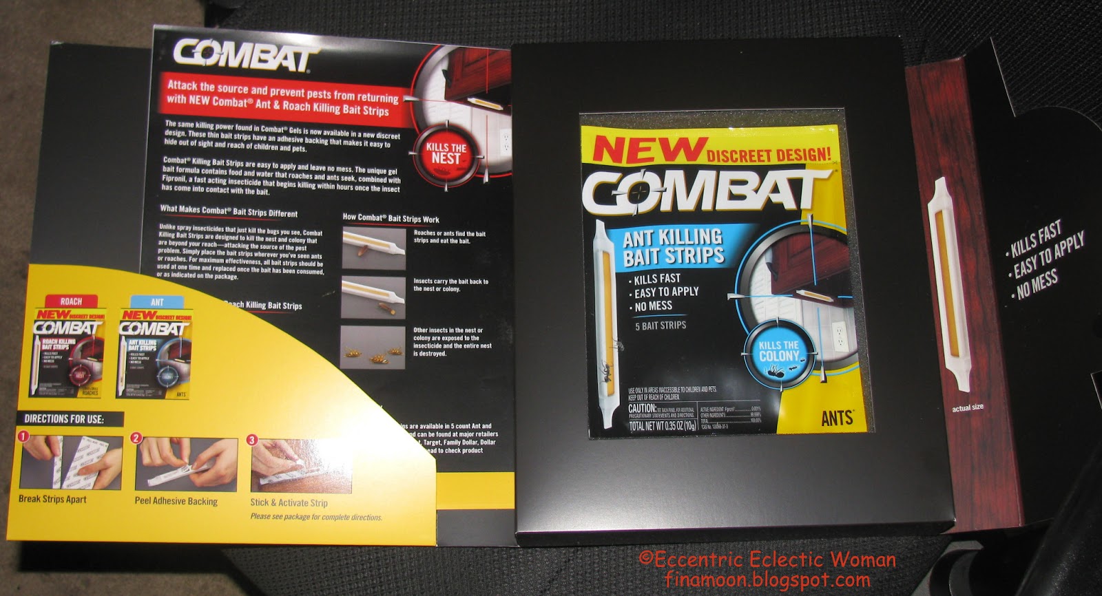 Eccentric Eclectic Woman: Combat Ant Killing Bait Strips Review