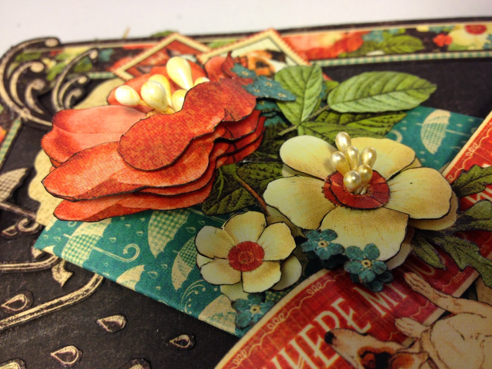 Graphic 45 Raining Cats & Dogs Dimensional Scene Card | annes ...