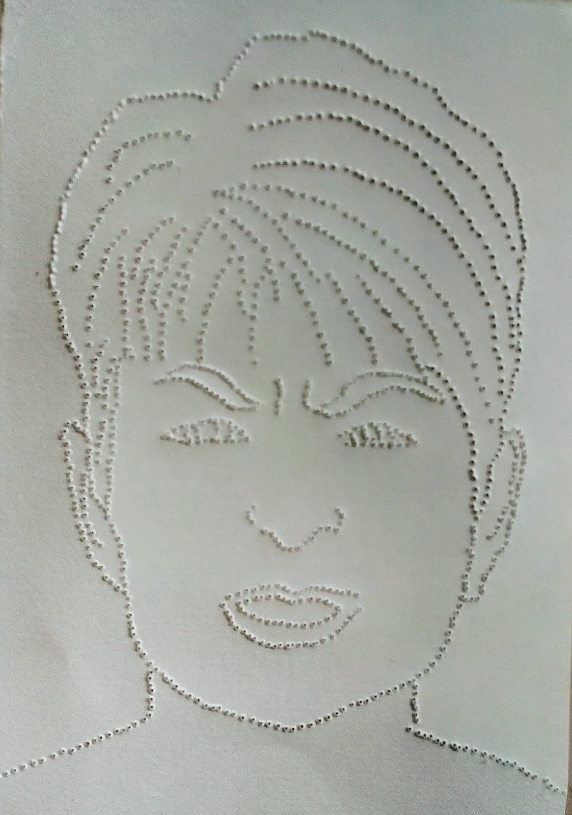 Pin Prick Portrait Development 20: Embroidery Thread