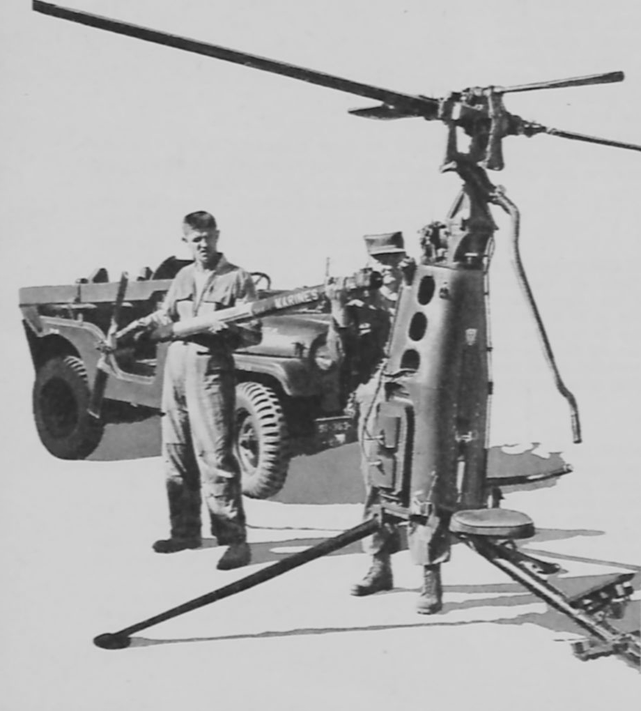 L'hélicoptère Hiller XROE 1 "Rotorcycle".