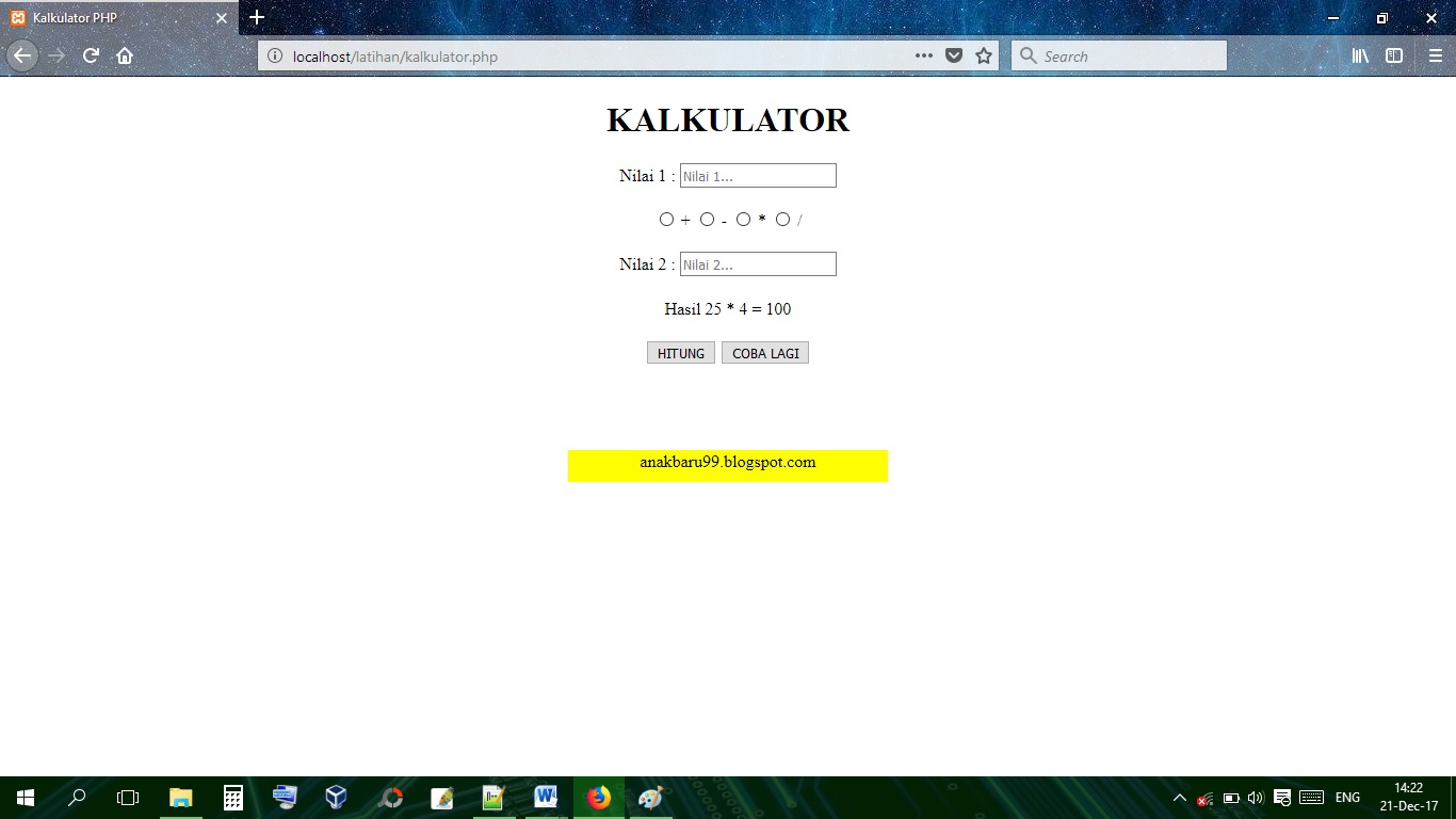 Anakbaru99: Membuat Kalkulator sederhana dengan menggunakan bahasa ...
