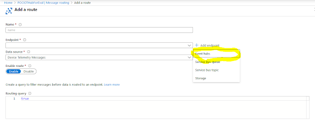 Send telemetry message to IOT hub through message routing and consume ...