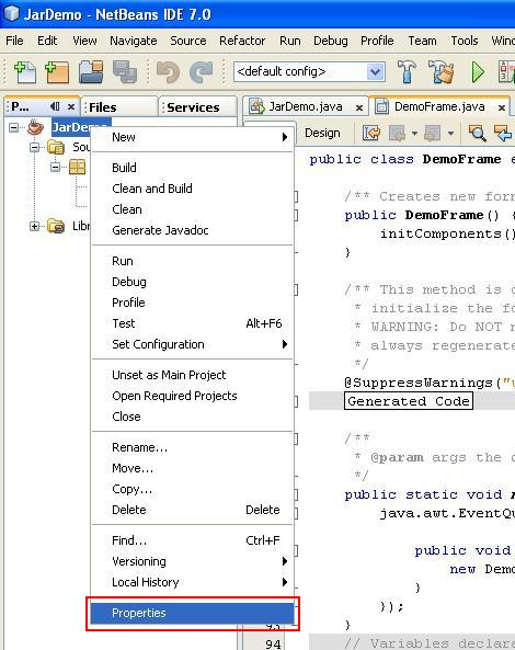 How To Create Jar File In Netbeans Java Source Code