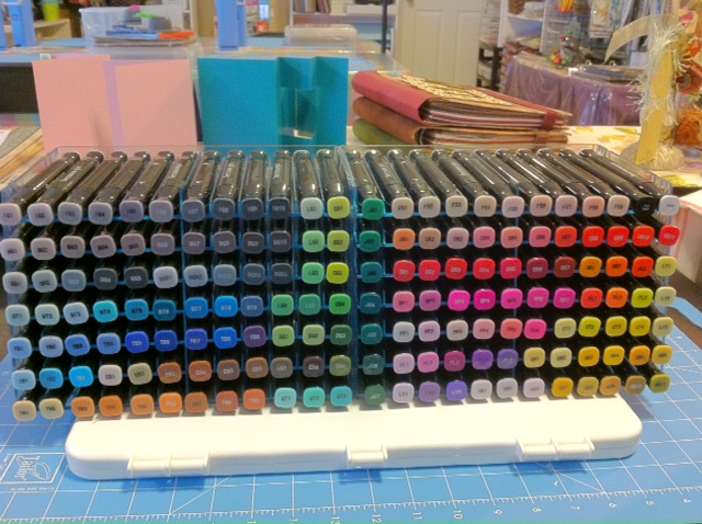 M-C's Friendship Corner: Organizing my Spectrum Noir pens in the ...