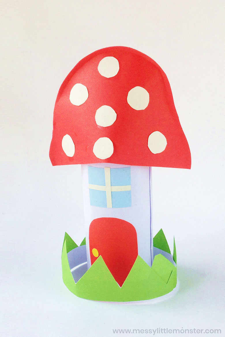 Mushroom Fairy Garden House Craft - Messy Little Monster