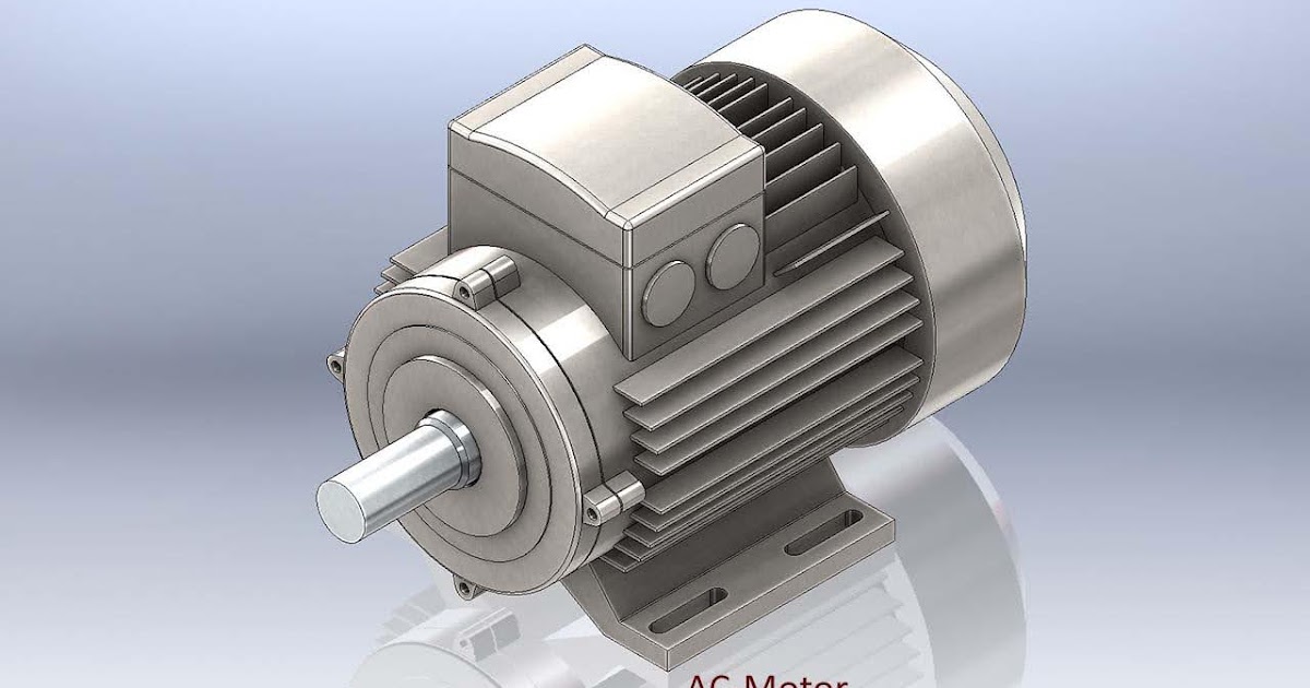 3D Solid Modelling Videos: AC-Motor (SolidWorks 2015 Tutorial)