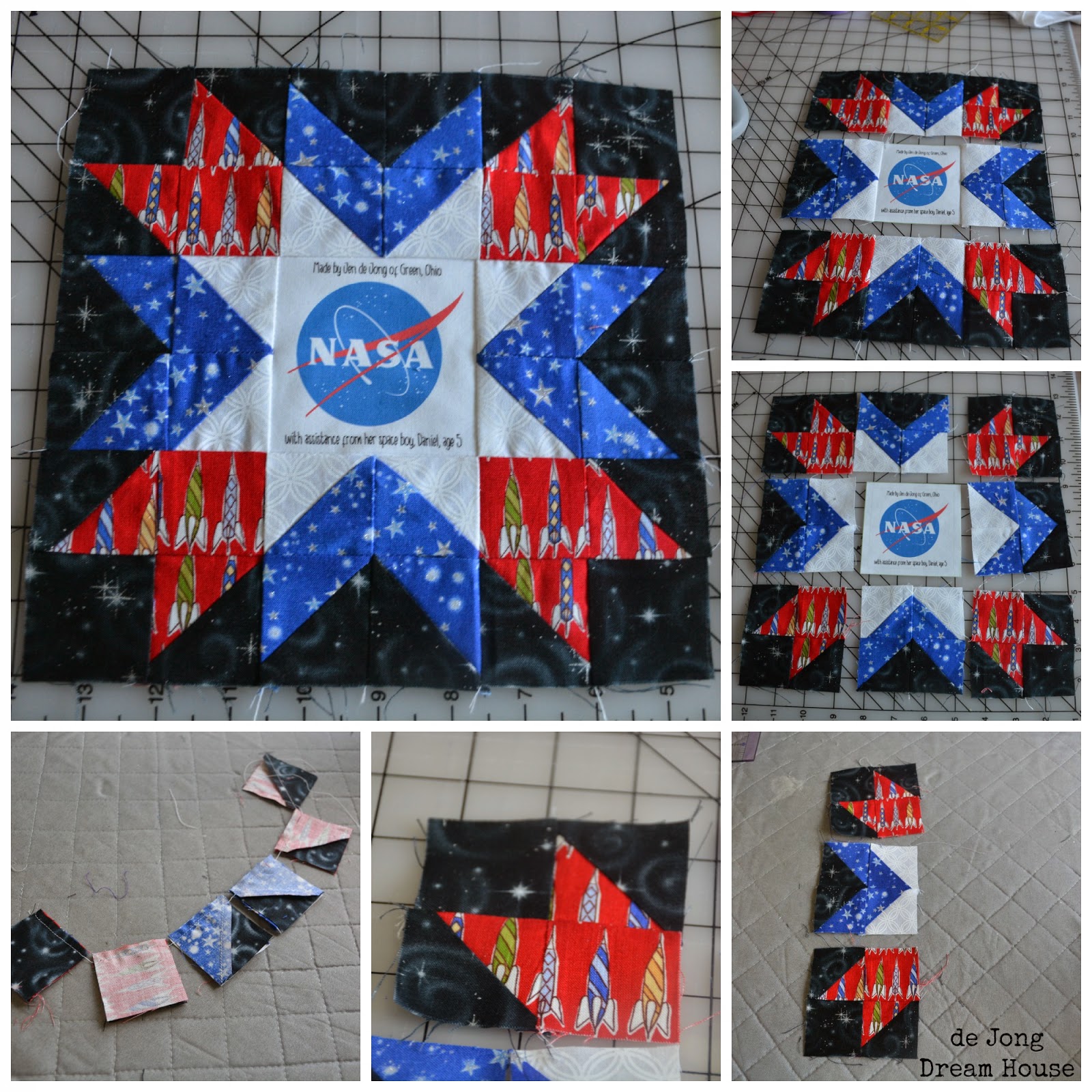 de Jong Dream House: Astronomical Quilt Block Challenge