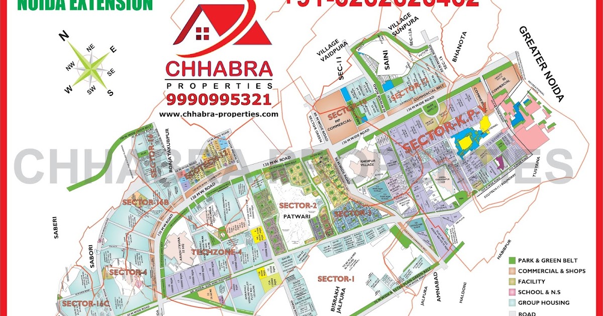 maps of greater noida: MAP OF NOIDA EXTENSION MAP HD