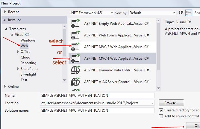 Simple Form Based Authentication in ASP.NET MVC Application | MY.NET ... Simple Form Based Authentication in ASP.NET MVC Application | MY.NET ...
