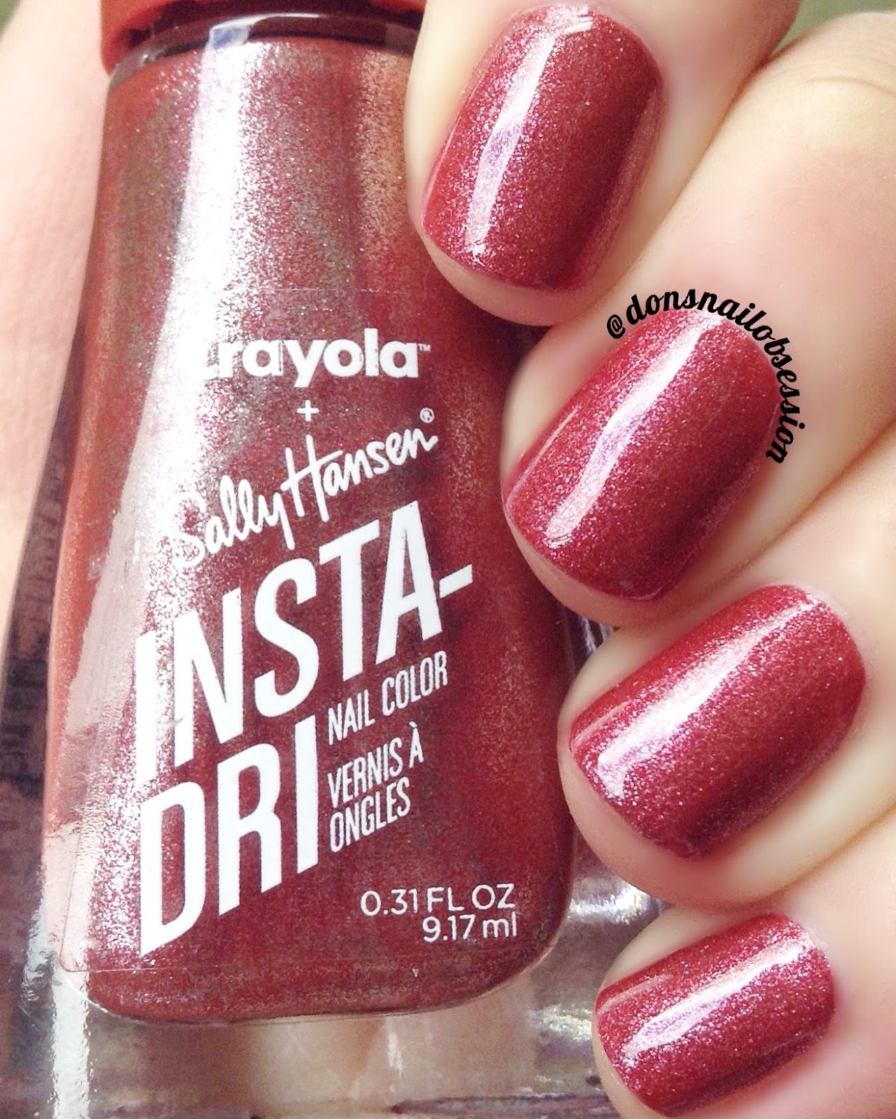 Don's Nail OBSESSION!: SALLY HANSEN INSTA DRI X CRAYOLA METALLIC GLAM ...