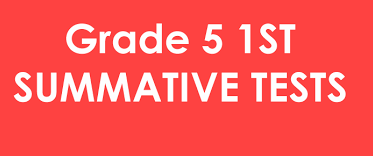 Grade 5 K-12 1st Summative Test - Deped Tambayan