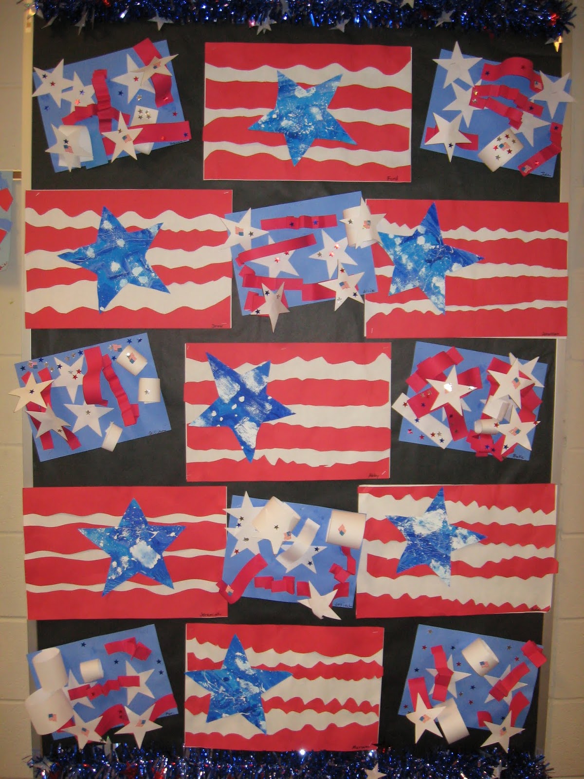 Veteran's Day Large Scale American Flag Relief Sculpture