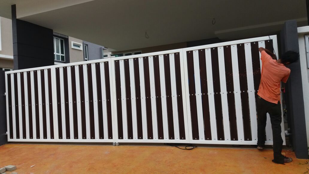 PINTU PAGAR METAL WROUGHT IRON + ALUMINIUM