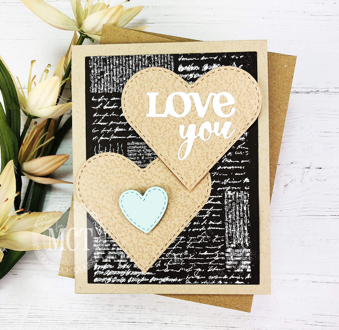 Neat Nook Creations: Embossed Love You Card ~ MCT Just Cards