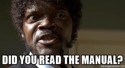 People don't read instructions ~ Good and bad design