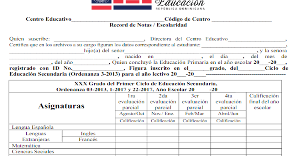 Solicita tu record de notas aquí ~ Politecnico Luis Heriberto Payan
