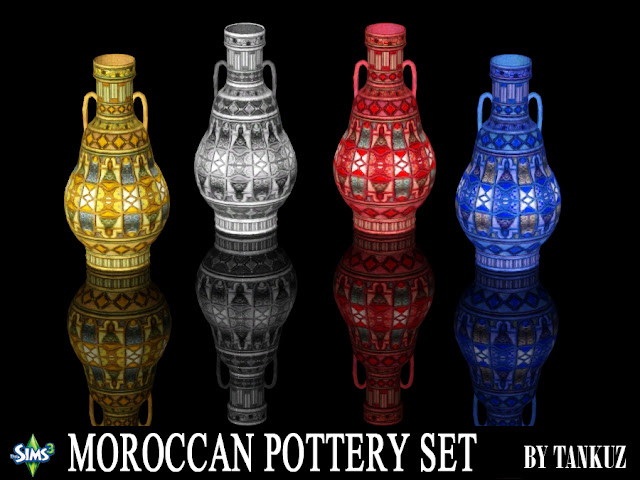 Tankuz Sims 3 Blog: The Sims 3. Moroccan Pottery set by Tankuz.