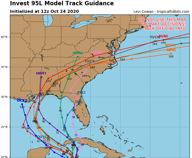 Deep South Weather: Update on Invest 95L