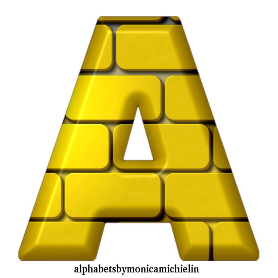M. Michielin Alphabets: YELLOW BRICKS ALPHABET, ALFABETO TIJOLINHOS ...
