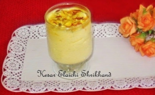 Shobha's Food Mazaa: KESAR ELAICHI SHRIKHAND