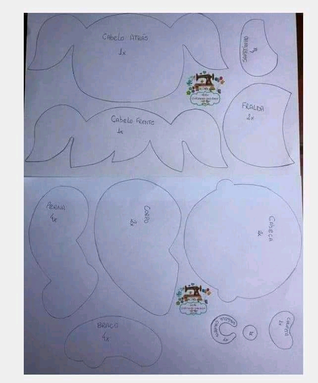 Bebê de chupeta com molde | Molde para imprimir