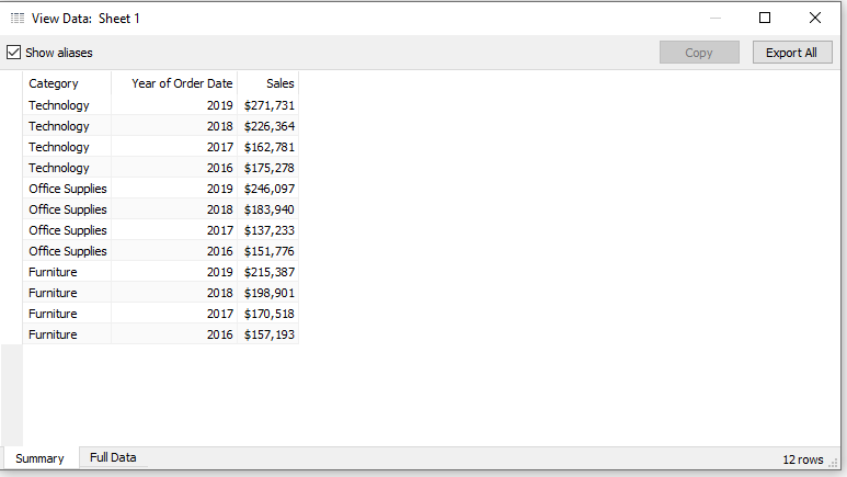 Show – Hide Filters