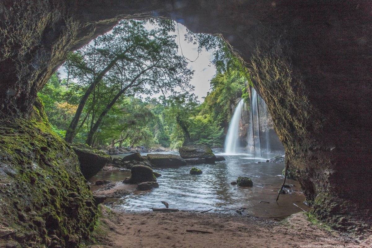 Haew Suwat Waterfall is very beautiful and easy to access