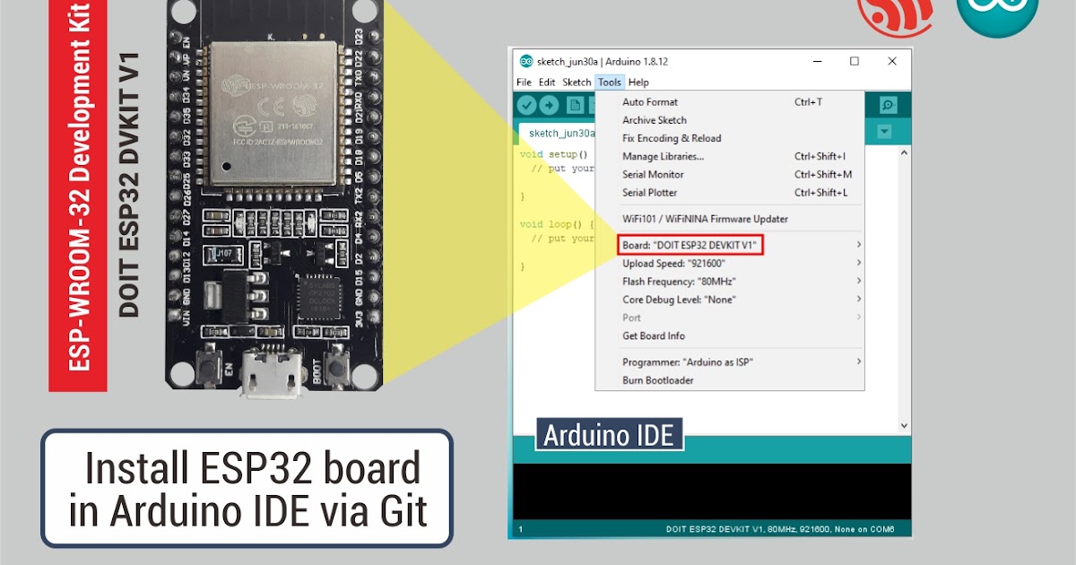 Installing Esp32 Iot Board In Arduino Ide Via Git Software Robotics