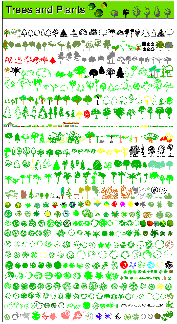 Trees and Plants Blocks DWG