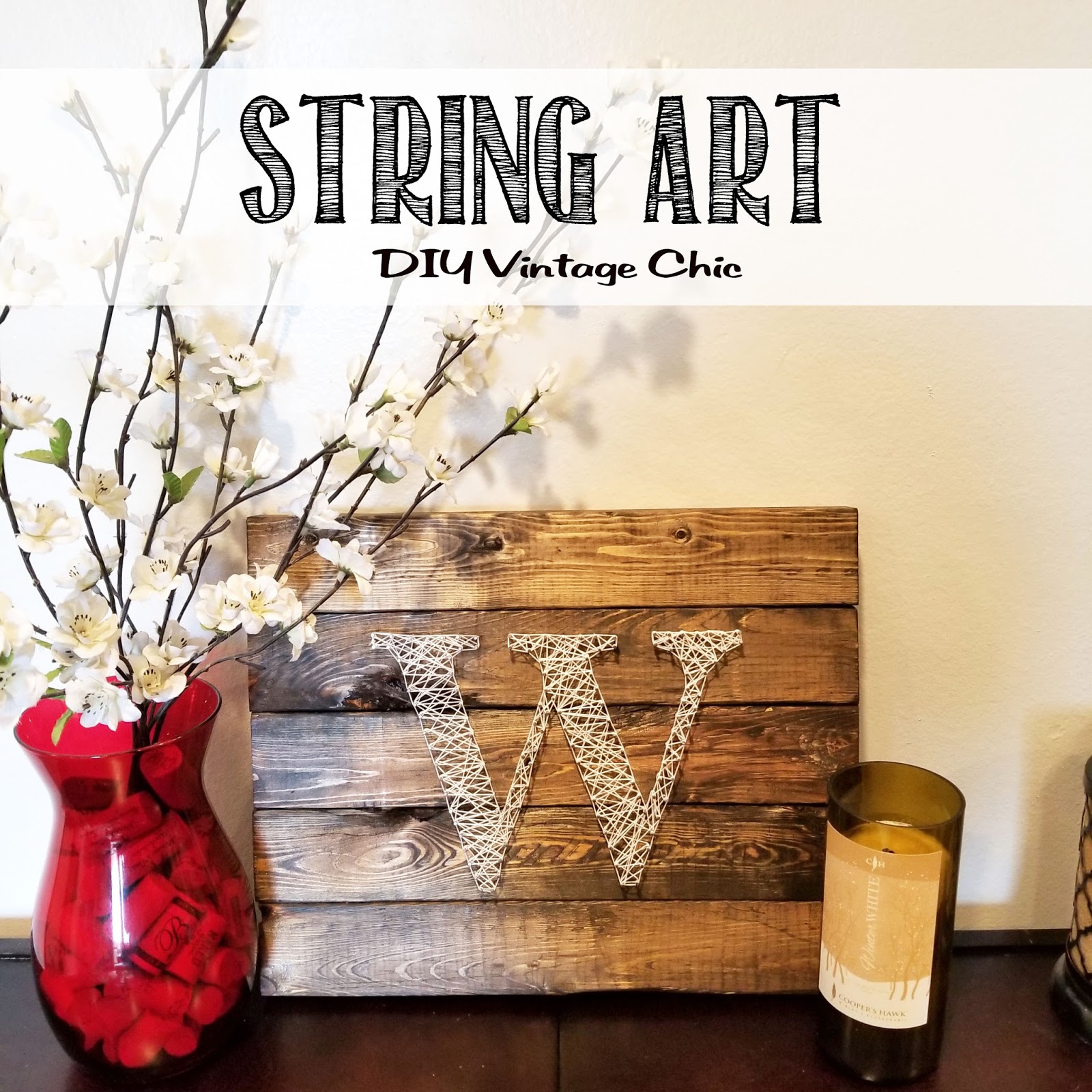 DIY Vintage Chic: DIY Monogram String Art