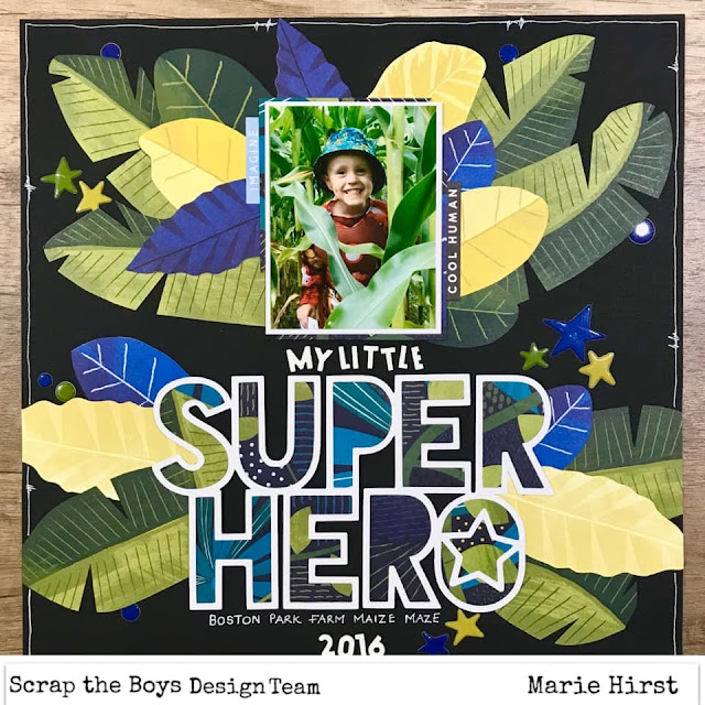 Scrap the Boys: November Challenge | Super Hero